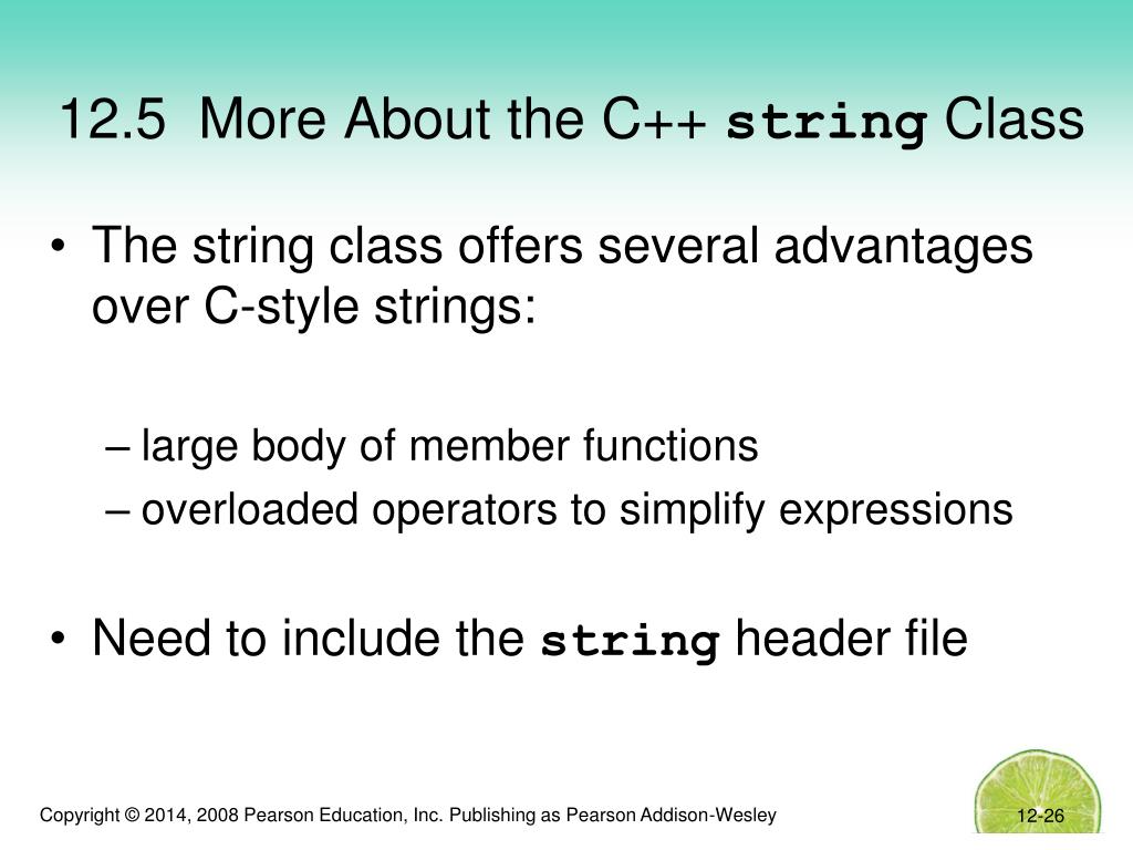 Ppt Chapter 12 More On C Strings And The String Class Powerpoint Presentation Id4609762