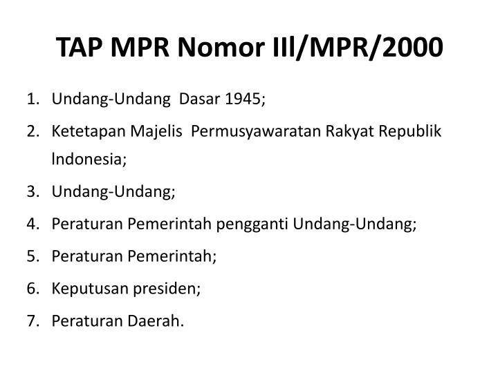 PPT - Jenis dan hierarki peraturan perundang-undangan PowerPoint ...