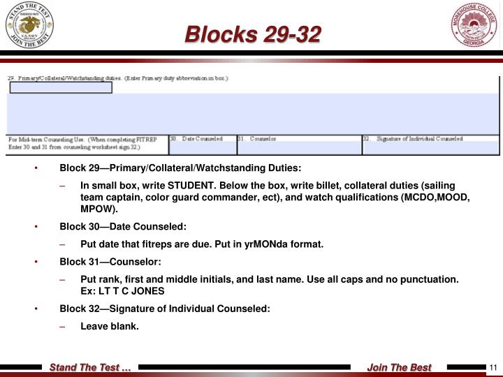 PPT - Fitness Reports and Brag Sheets PowerPoint Presentation - ID:4610024
