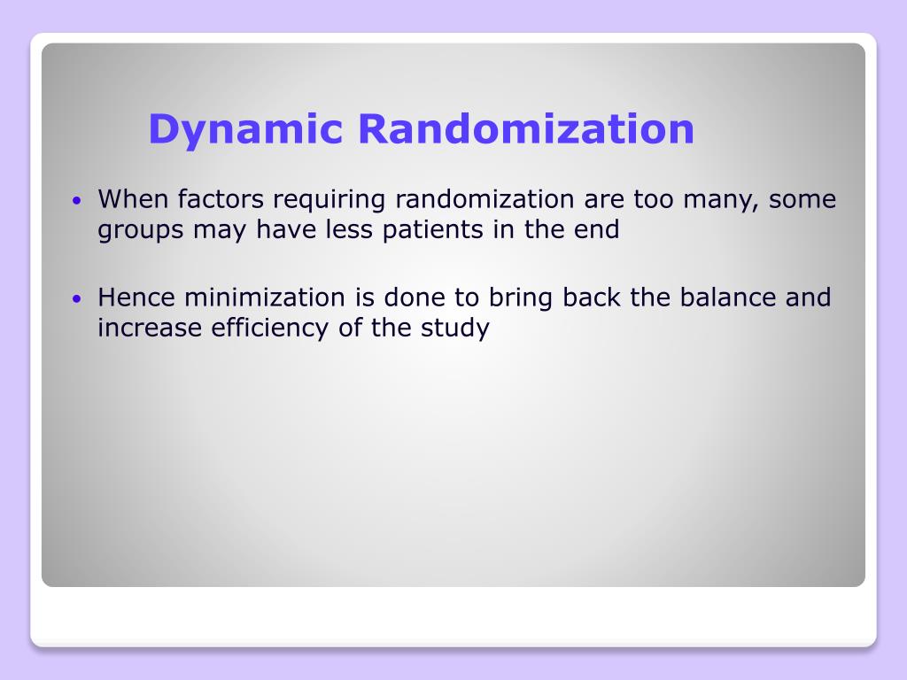Ppt Randomization And Blinding Powerpoint Presentation Free Download