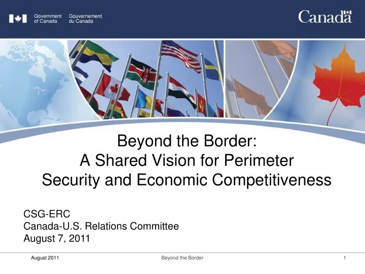 PPT - Beyond the Border: A Shared Vision for Perimeter Security and ...