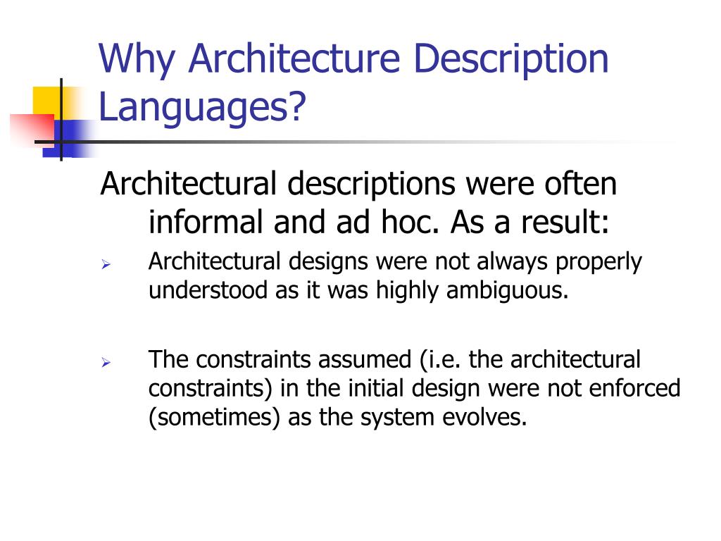 PPT - Architecture Description Languages PowerPoint Presentation, free ... PPT - Architecture Description Languages PowerPoint Presentation, free ...