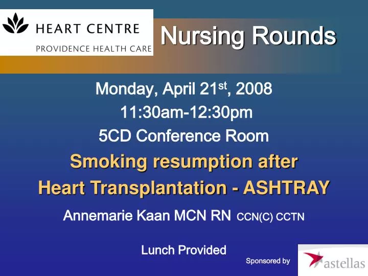 PPT - Nursing Rounds PowerPoint Presentation, free download - ID:4612747