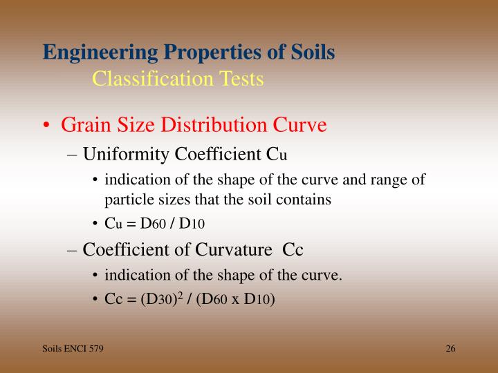 PPT - Engineering Properties of Soils Soil Types PowerPoint ...
