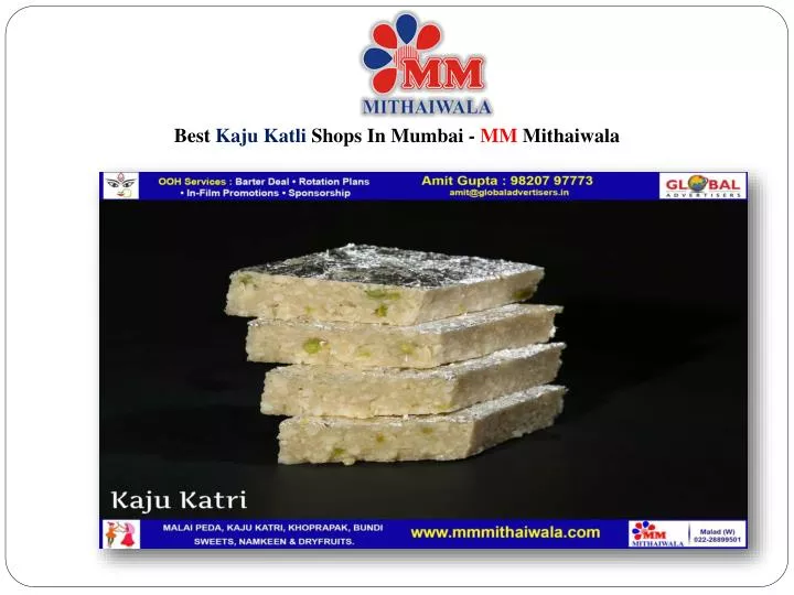 Ppt Best Kaju Katli Shops In Mumbai Mm Mithaiwala Powerpoint