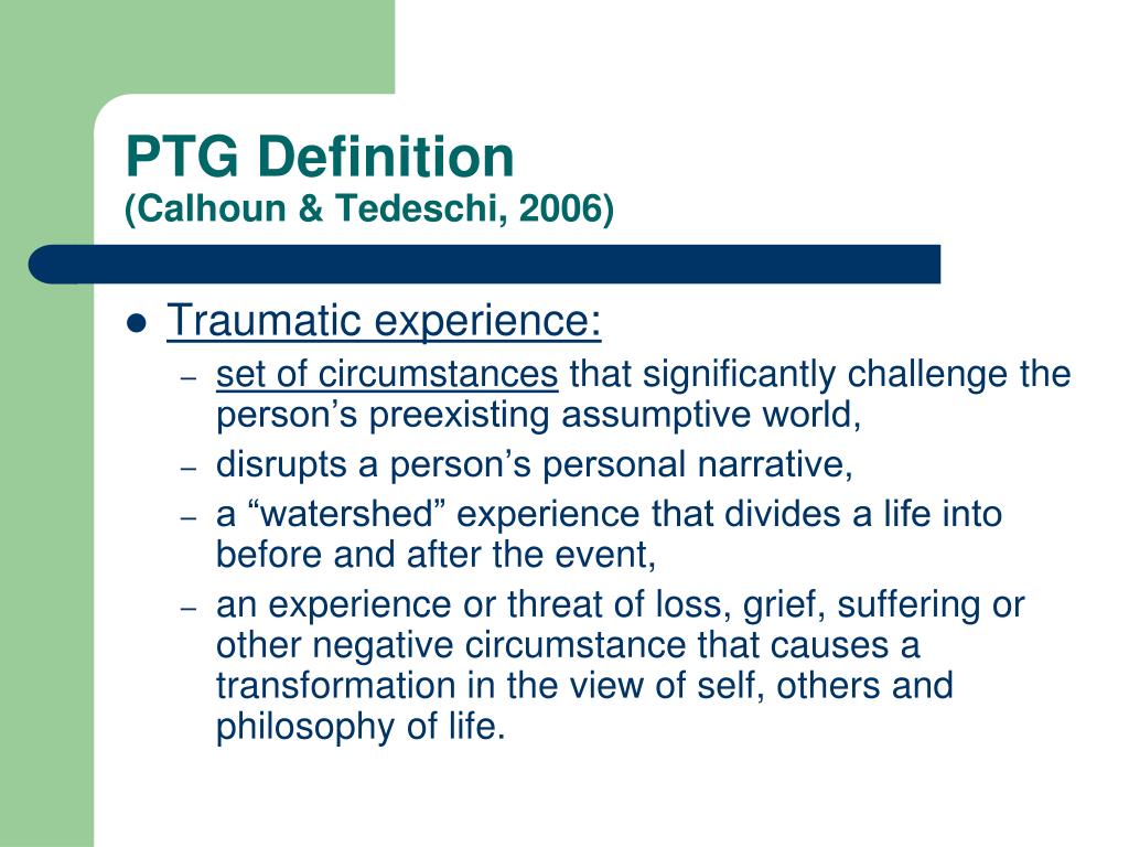 PPT - Posttraumatic Spiritual Growth: A Phenomenological Investigation ...