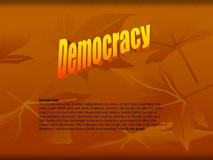 PPT - Democracy PowerPoint Presentation, free download - ID:4614988 PPT - Democracy PowerPoint Presentation, free download - ID:4614988