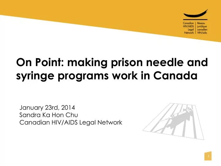 PPT - On Point: making prison needle and syringe programs work in ...
