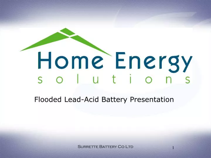 PPT - Surrette Battery Co Ltd PowerPoint Presentation, free download ...