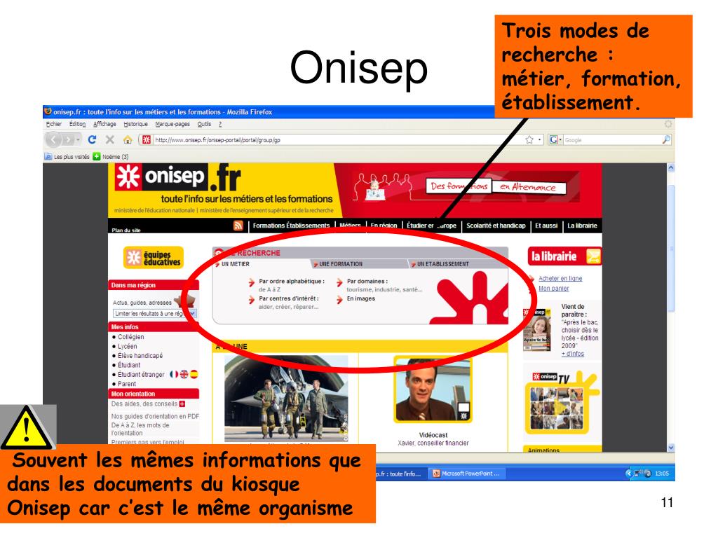 PPT - Les ressources pour s’informer sur les secteurs d’activités, les ...