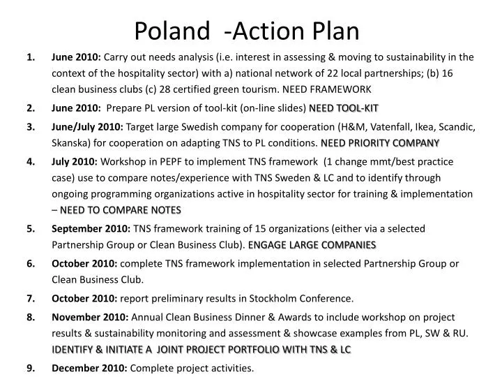 PPT - Poland -Action Plan PowerPoint Presentation, free download - ID ...