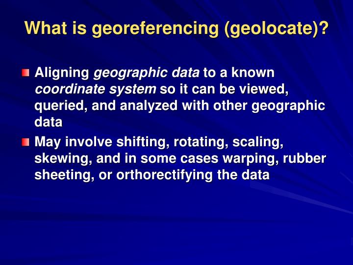 PPT - Georeferencing PowerPoint Presentation - ID:4616880