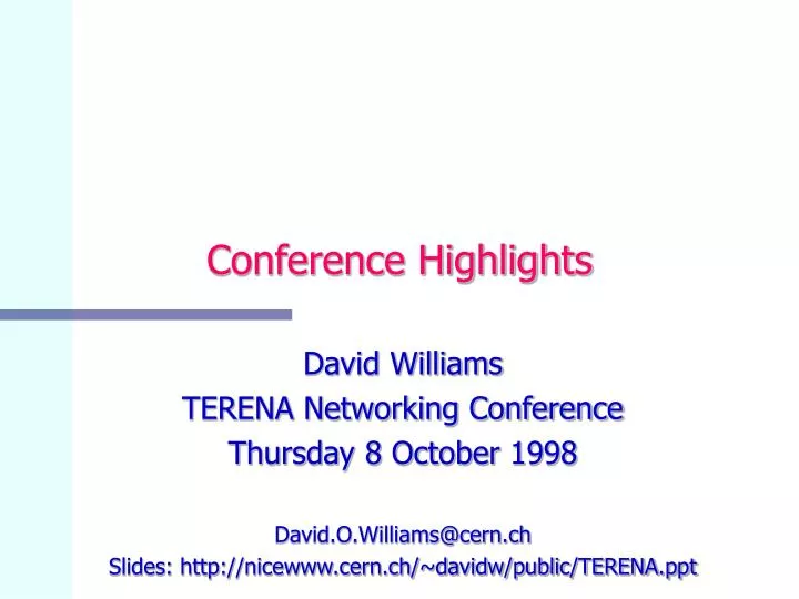 PPT - Conference Highlights PowerPoint Presentation, free download - ID ...