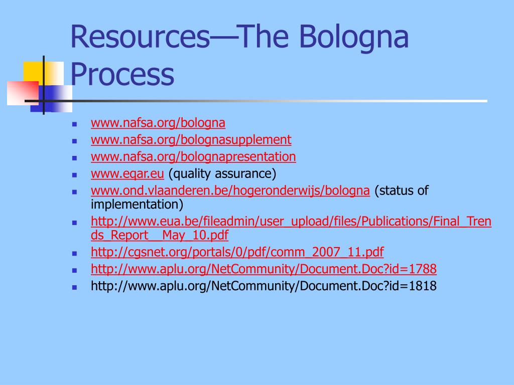 PPT - Understanding the Bologna Process: Impacts on Global Education ...