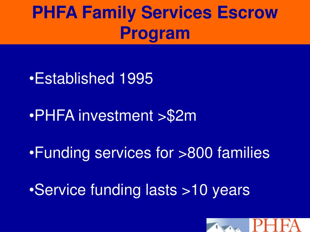 PPT - Pennsylvania Housing Finance Agency Family Services in ...
