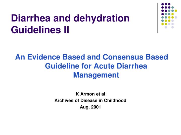 PPT - Management of Dehydration and Special Issues PowerPoint ...