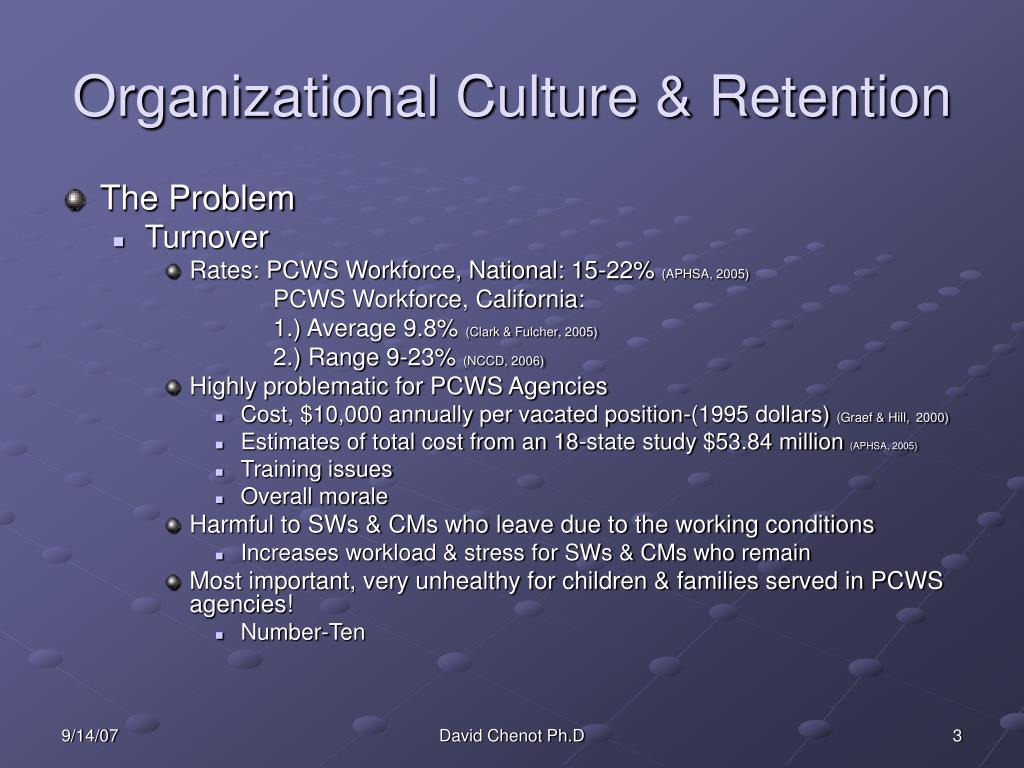 PPT - Organizational Culture and Retention in Public Child Welfare ...