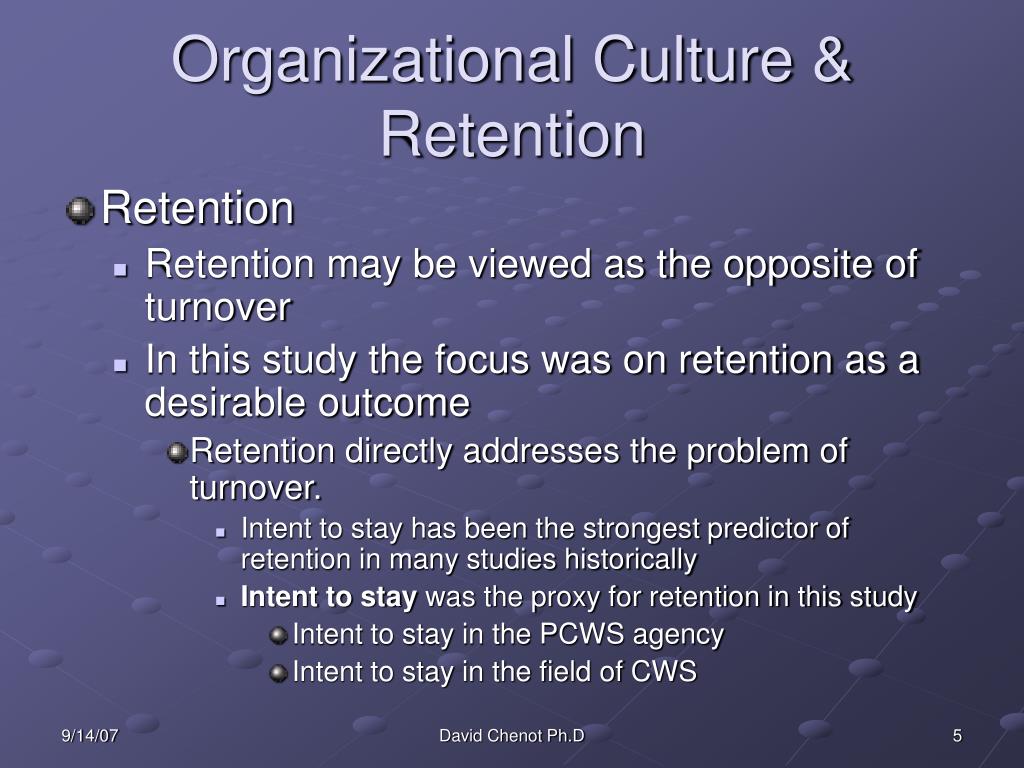 PPT - Organizational Culture and Retention in Public Child Welfare ...