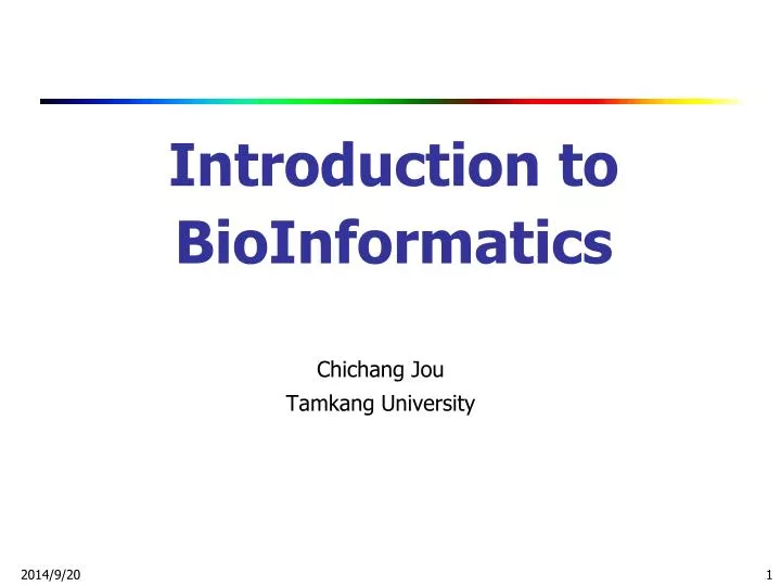 PPT - Introduction to BioInformatics PowerPoint Presentation, free ... PPT - Introduction to BioInformatics PowerPoint Presentation, free ...