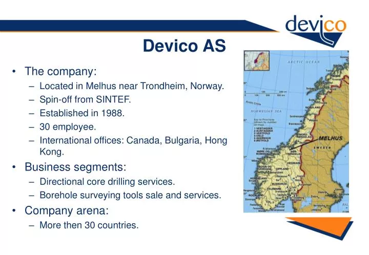 PPT - Devico AS PowerPoint Presentation, free download - ID:4620748