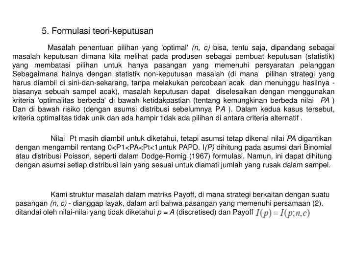 PPT - DODGE-ROMIG PLANS REVISITED PowerPoint Presentation - ID:4621399