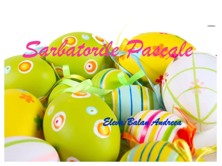 PPT - Sarbatorile Pascale PowerPoint Presentation, free download - ID ...