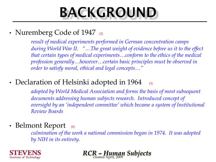 PPT - Human Subjects Research PowerPoint Presentation - ID:4622644