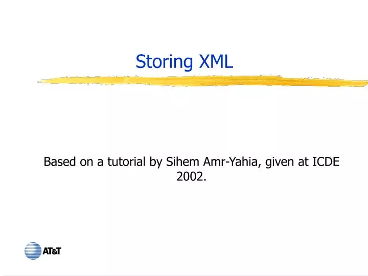 Ppt Storing Xml Powerpoint Presentation Free Download Id 4622847