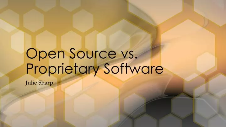 PPT - Open Source vs. Proprietary Software PowerPoint Presentation, free download - ID:4623431