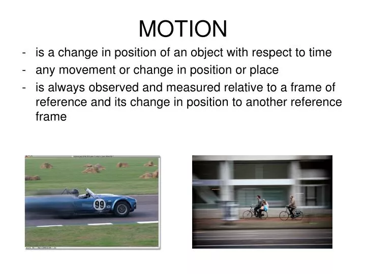 PPT - MOTION PowerPoint Presentation, free download - ID:4624512