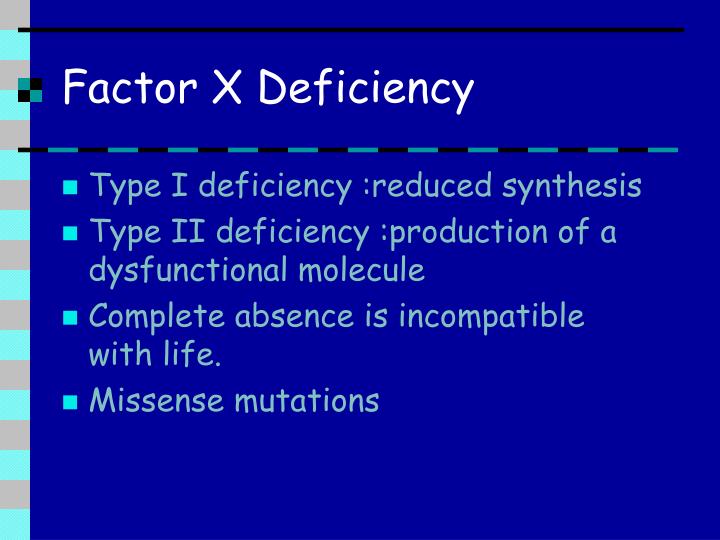 PPT - Inherited Bleeding Disorders Factor X Deficiency PowerPoint ...