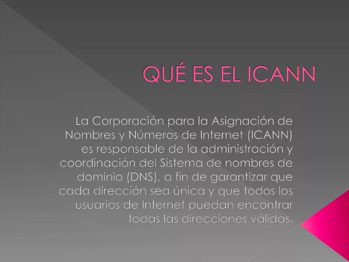 PPT - QUÉ ES EL ICANN PowerPoint Presentation, free download - ID:4626797
