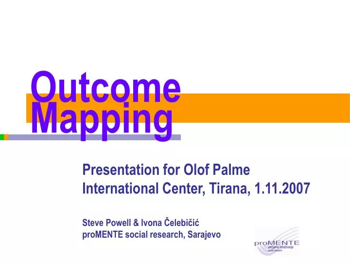 PPT - Outcome Mapping PowerPoint Presentation, free download - ID:4627276