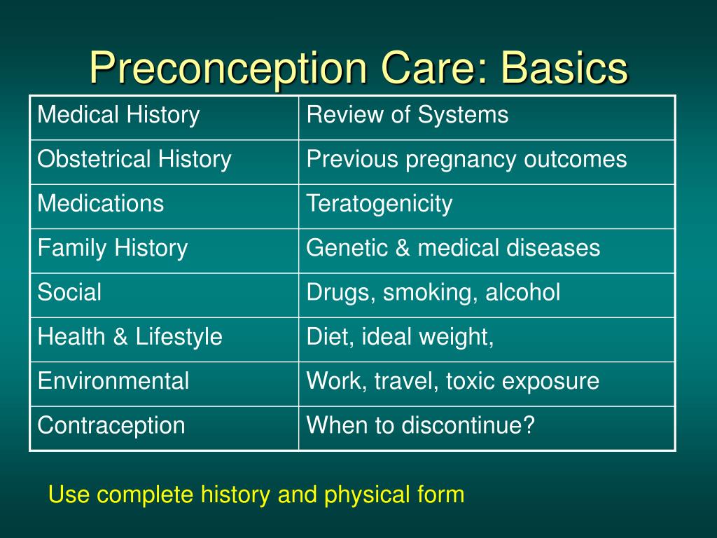 PPT - Pre-pregnancy Evaluation and Planning: Optimizing Outcome in High ...
