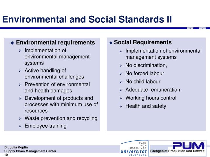 PPT - Sustainability in Supply (Chain) Management – Integrating ...