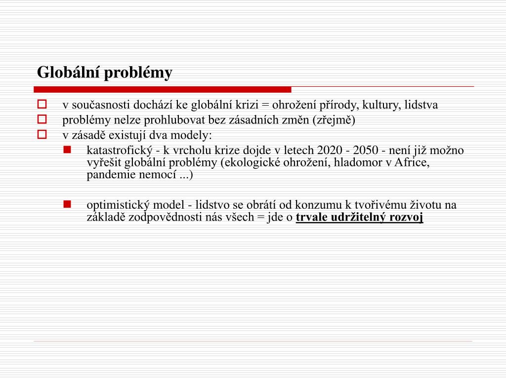 PPT - 17 . Svět a jeho rozdělení, globalizace, globální problémy ...