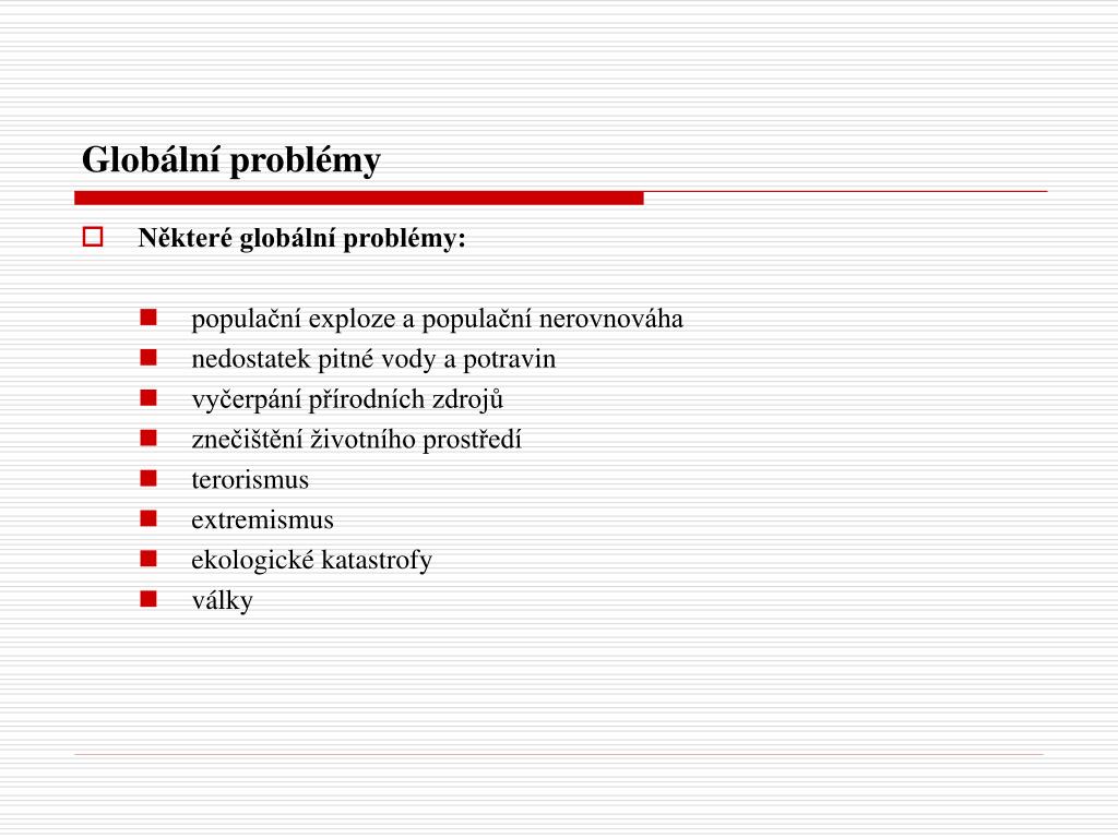 PPT - 17 . Svět a jeho rozdělení, globalizace, globální problémy ...
