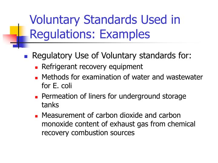 PPT - The Environmental Protection Agency’s Use of Voluntary Consensus ...