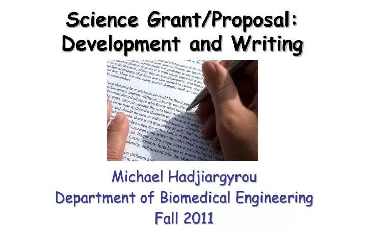 PPT - Science Grant/Proposal: Development and Writing PowerPoint ...