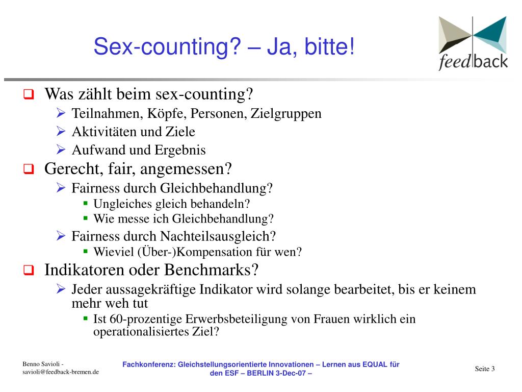 Ppt Gender Monitoring Jenseits Des Sex Counting Powerpoint