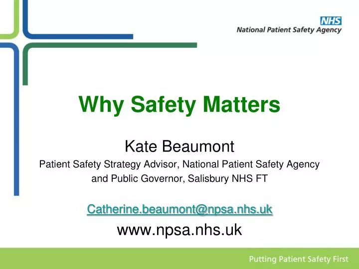 PPT - Why Safety Matters PowerPoint Presentation, free download - ID ...