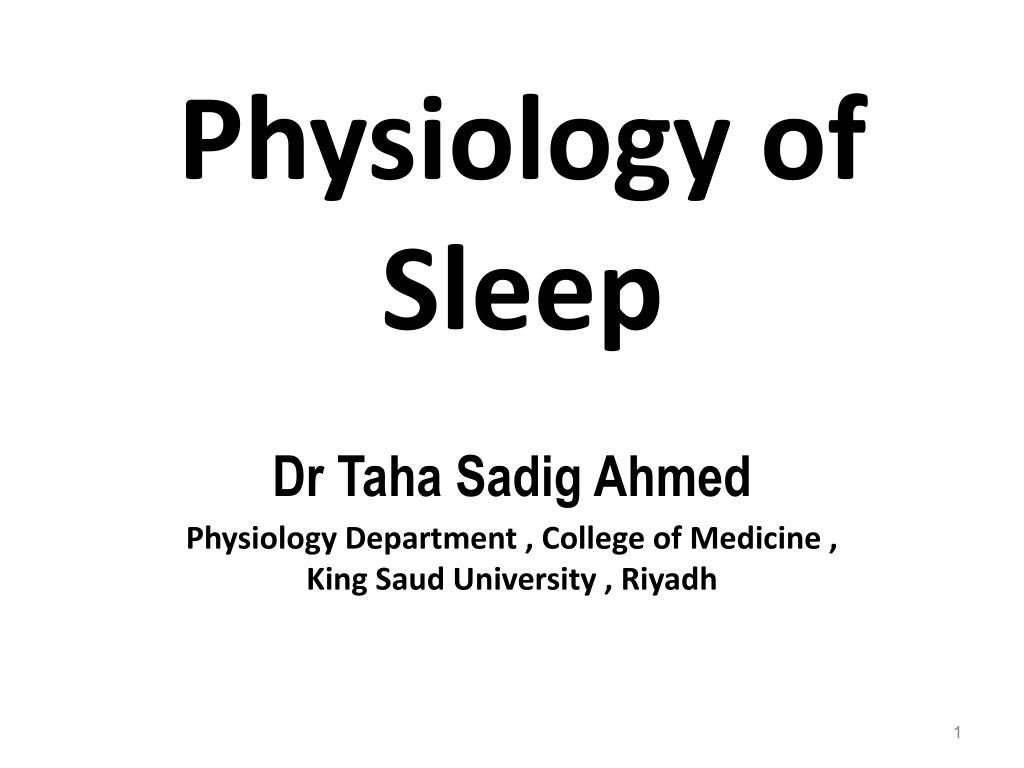 Ppt Physiology Of Sleep Powerpoint Presentation Free Download Id