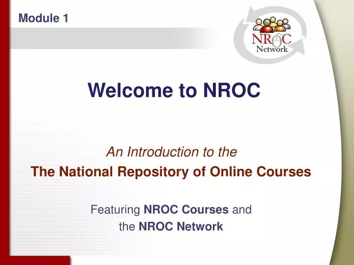 PPT - Welcome to NROC PowerPoint Presentation, free download - ID:4632819