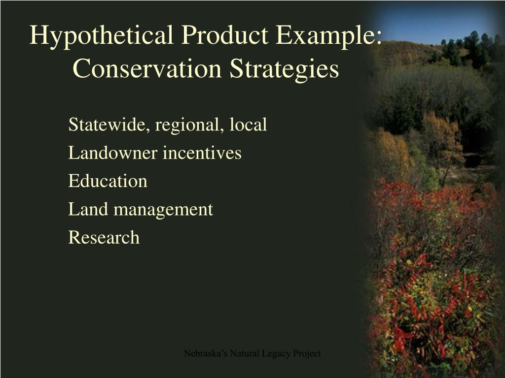 PPT - N ebraska’s N atural L egacy P roject A blueprint for conserving ...