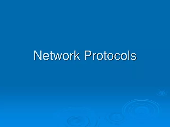 PPT - Network Protocols PowerPoint Presentation, free download - ID:4633680