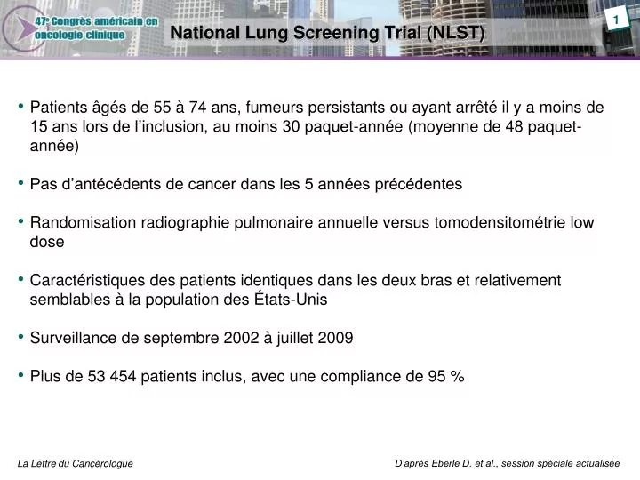 PPT - National Lung Screening Trial (NLST) PowerPoint Presentation ...