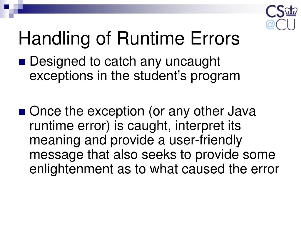 Ppt Backstop A Tool For Debugging Runtime Errors Powerpoint Presentation Id4634539