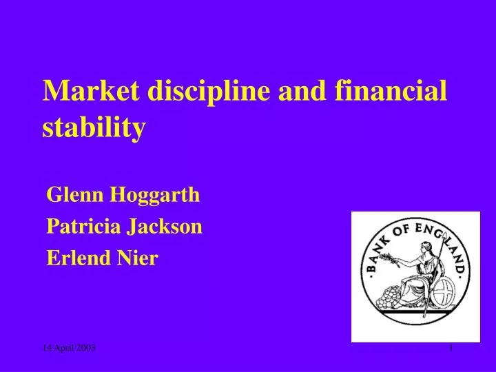 PPT - Market discipline and financial stability PowerPoint Presentation ...