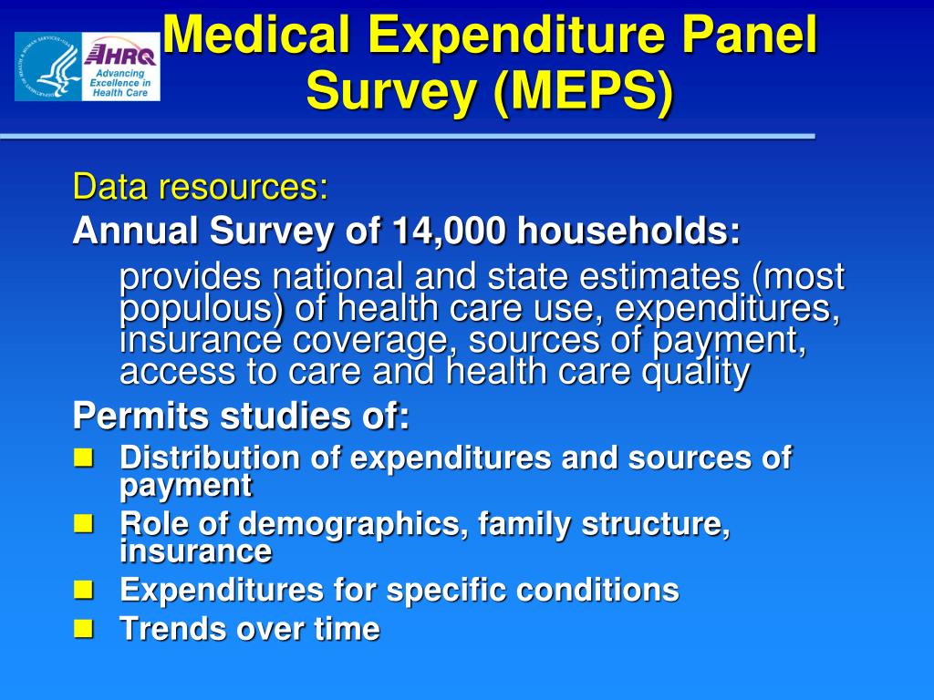 PPT - The Capacity of MEPS to Inform Provisions of the Patient ...