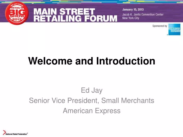 PPT - Welcome and Introduction PowerPoint Presentation, free download ...